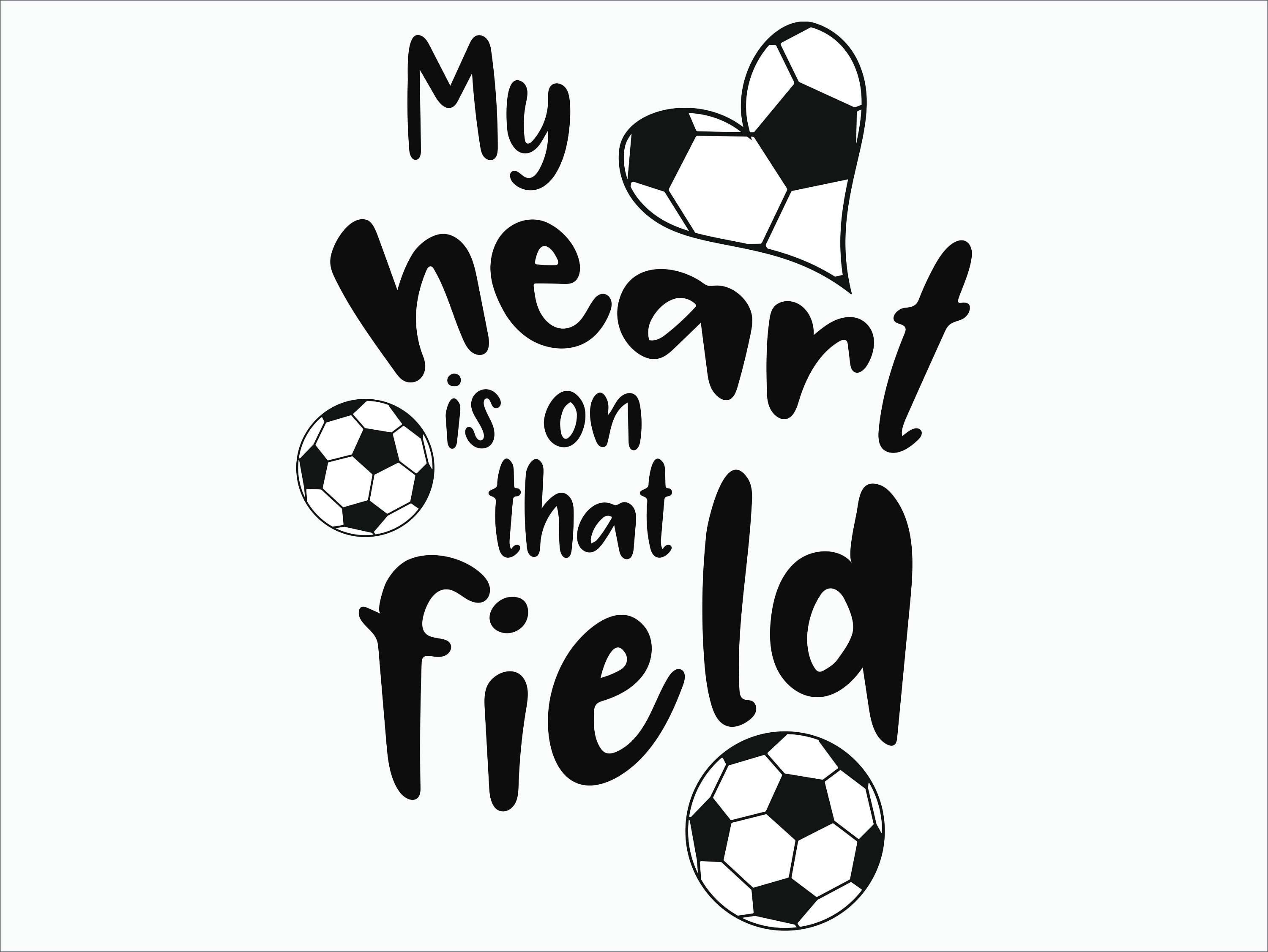 My Heart Is On That Field Soccer Svg Png 300ppi Esp Etsy