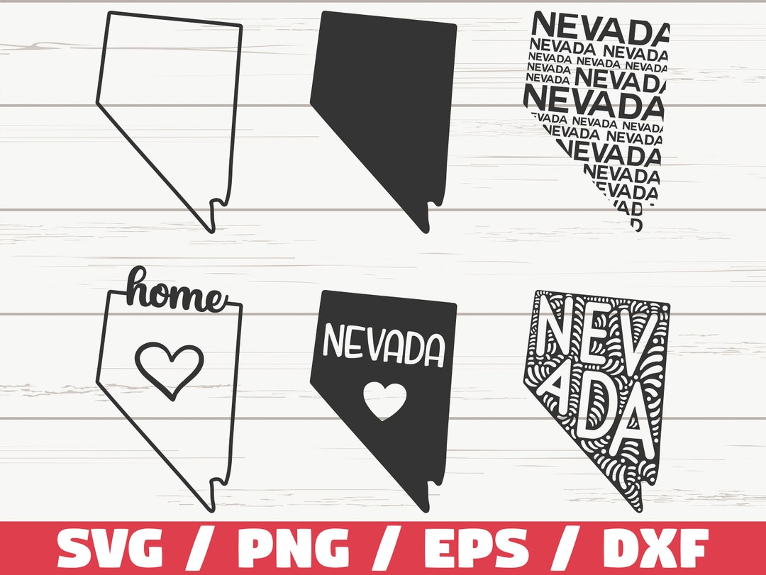 Nevada State SVG / Cut File / Cricut / Clip Art / Commercial Use ...