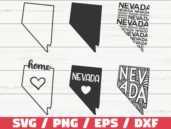 Nevada State SVG / Cut File / Cricut / Clip Art / Commercial | Etsy