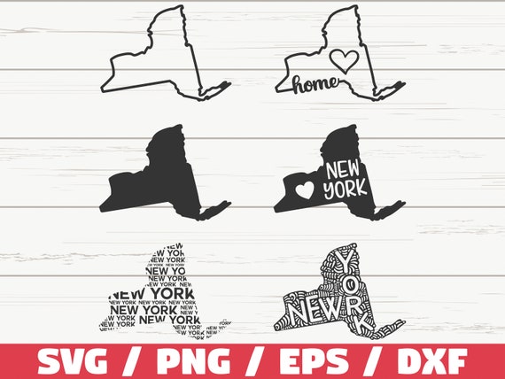 New York State SVG / Cut File / Cricut / Clip Art / Commercial - Etsy