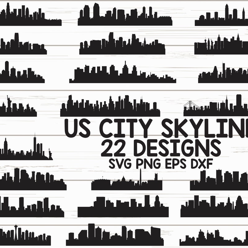 City Skyline Svg - Etsy
