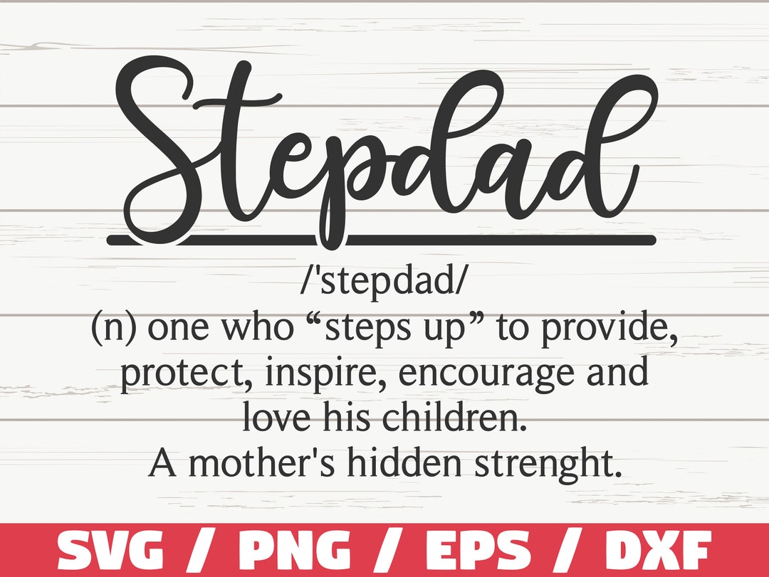Stepdad Definition SVG / Cut File / Cricut / Commercial Use ...