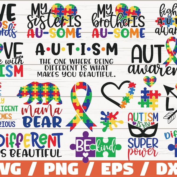Autism Svg - Etsy