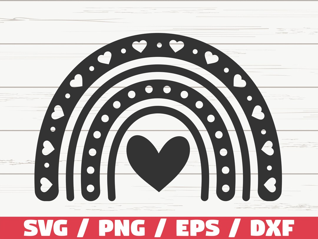 Boho Rainbow SVG / Pastel Rainbow SVG / Cut File / Cricut / Commercial ...