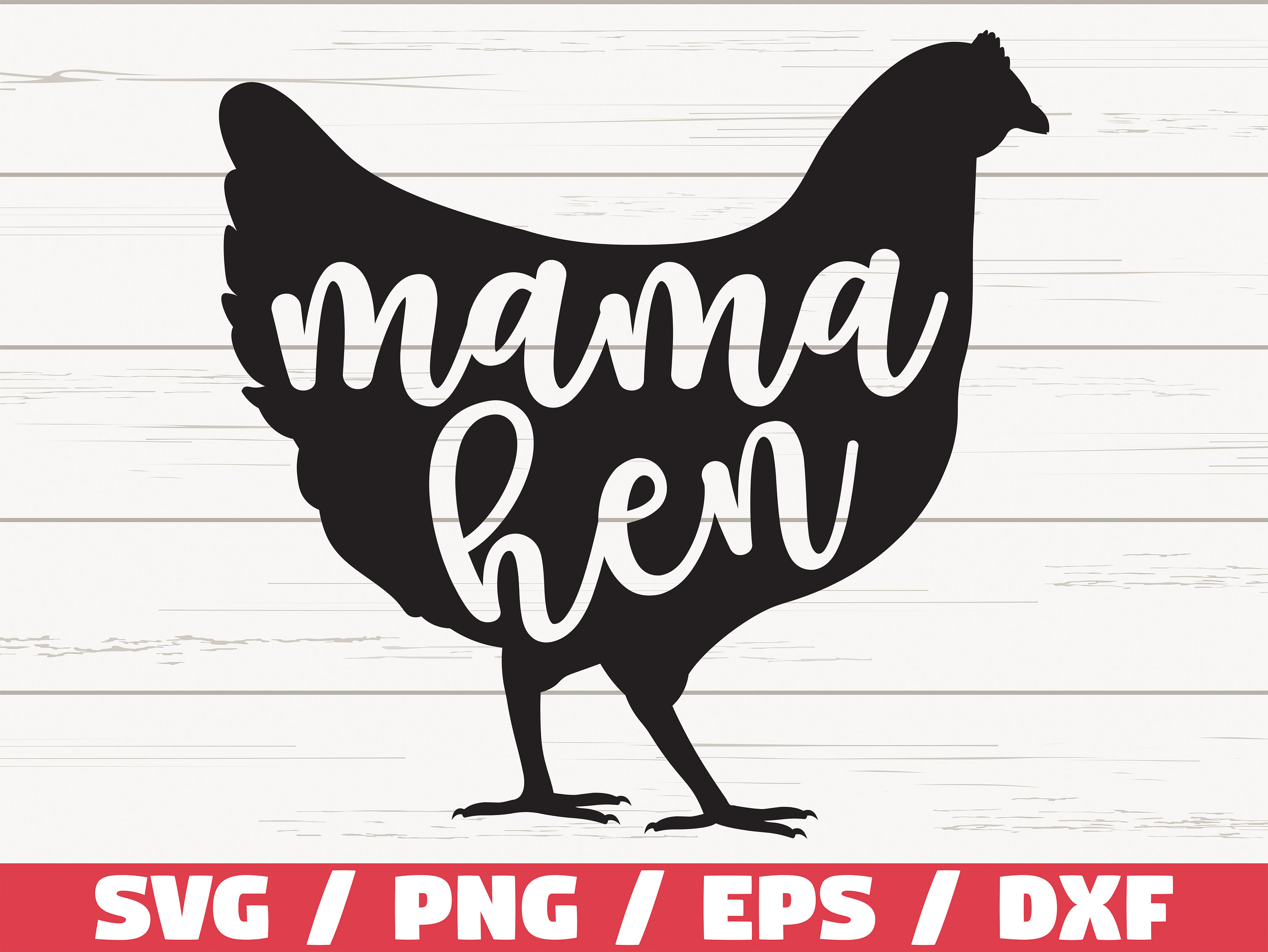 Mama Hen SVG / Cut File / Cricut / Commercial use / Silhouette | Etsy