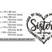 Sisters Machine Embroidery Design / 5 Sizes / Best Friends Embroidery ...