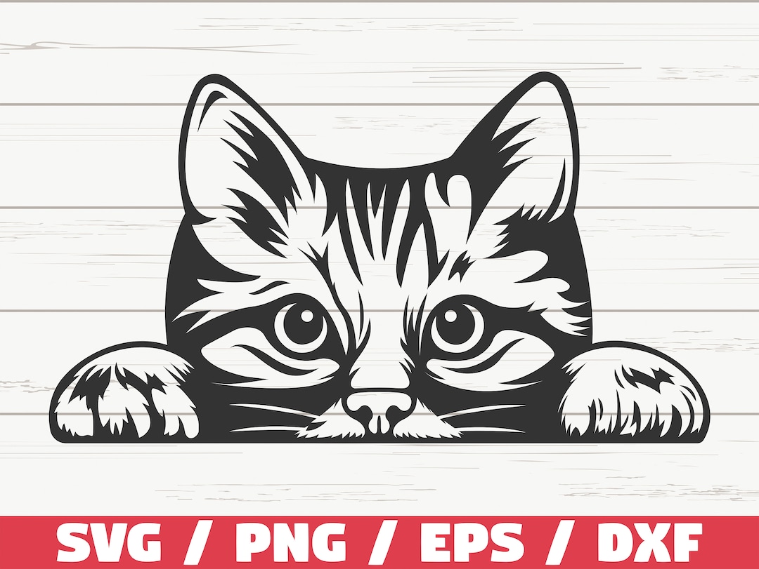 Cat Svg Peeking Cat Svg Cut File Cricut Commercial Use