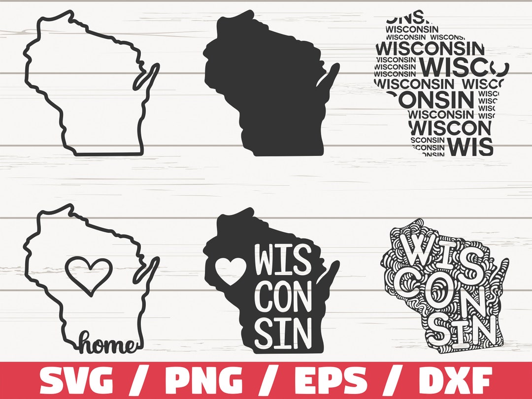 Wisconsin State SVG / Cut File / Cricut / Clip Art / Commercial Use ...