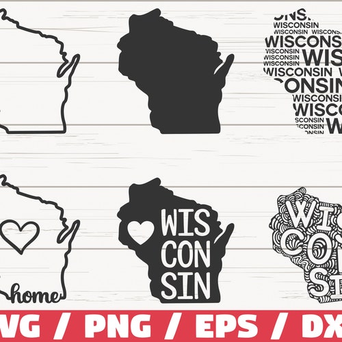 Wisconsin State SVG / Cut File / Cricut / Clip Art / - Etsy