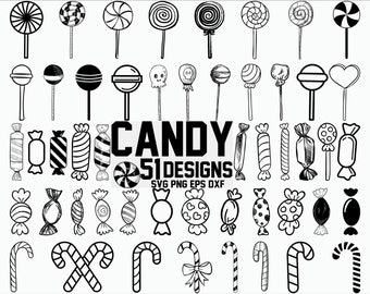 Candy Digital Clip Art Instant Download - Etsy