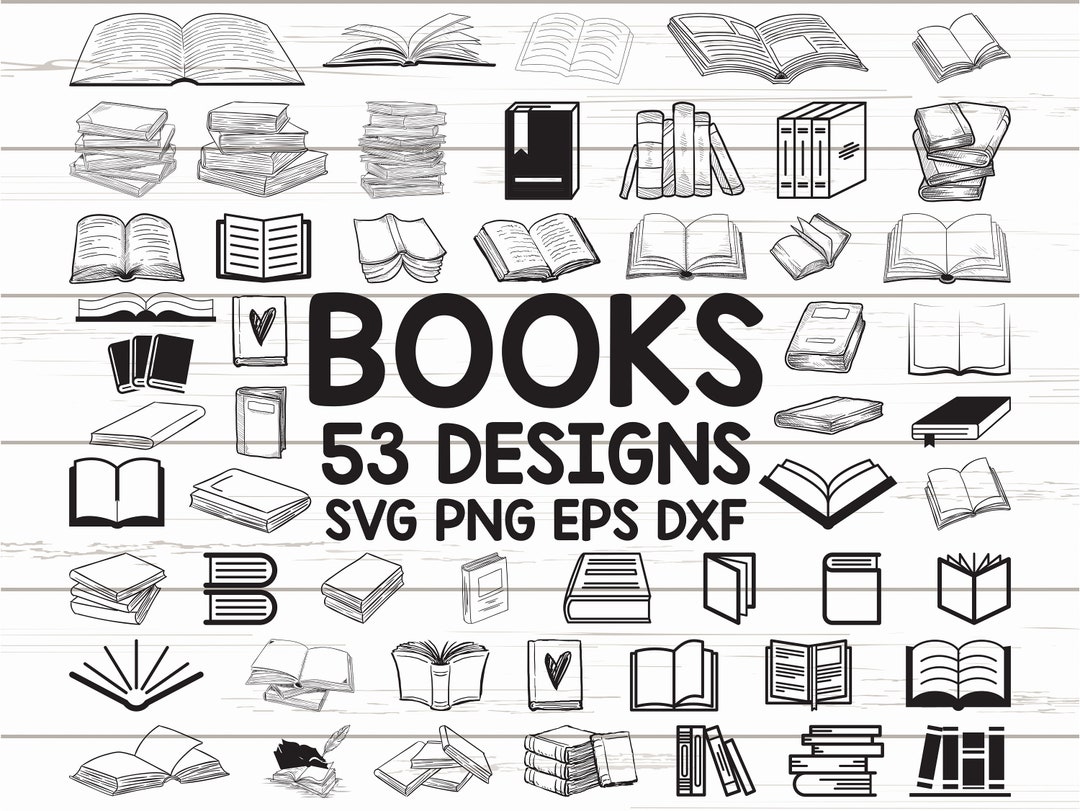 Book SVG/ Open Book SVG / Library SVG / School Svg / Monogram / Clipart ...