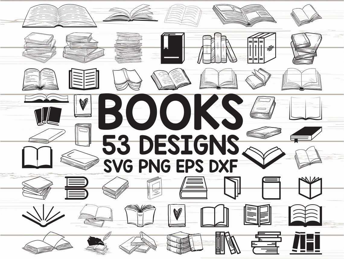 Book SVG/ Open Book SVG / Library SVG / School Svg / Monogram / Clipart ...
