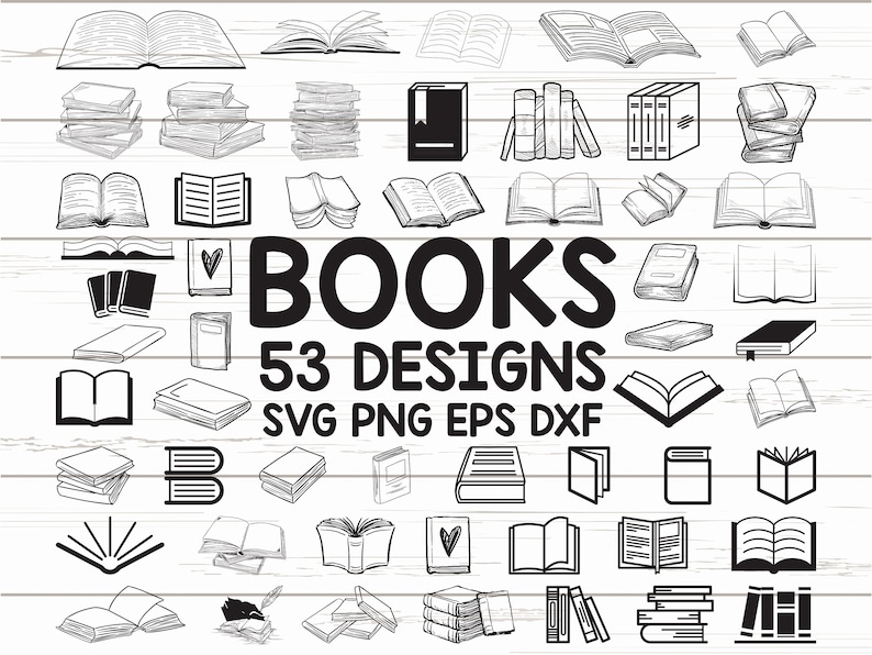 Book SVG/ Open Book SVG / Library SVG / School Svg / Monogram - Etsy