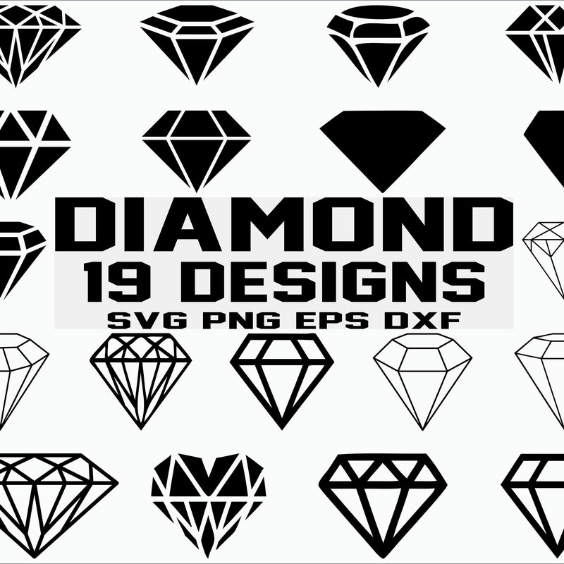 Diamond Svg - Etsy