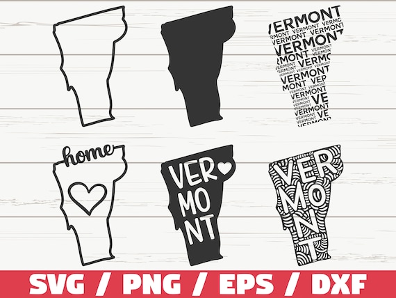 Vermont State SVG / Cut File / Cricut / Clip Art / Commercial | Etsy