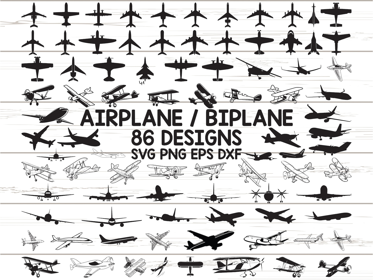 Airplane Svg/ Biplane SVG/ War Plane Svg/military Plane/ Airplane ...