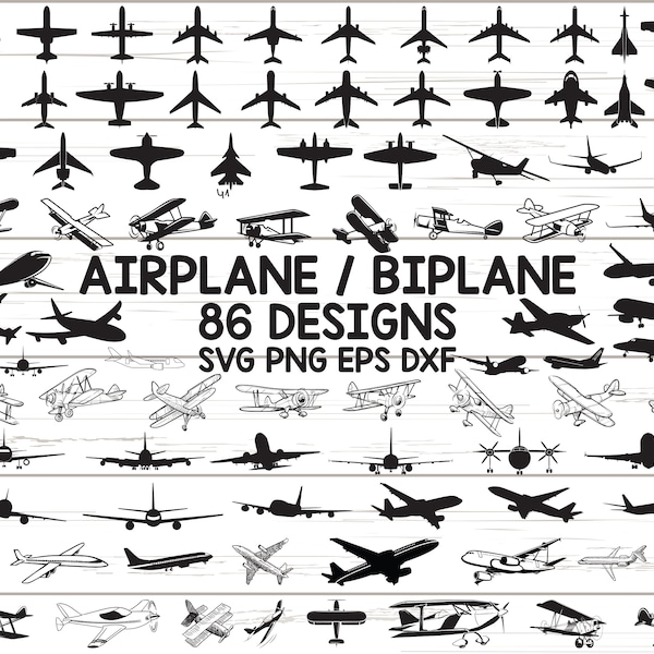 Plane Svg - Etsy
