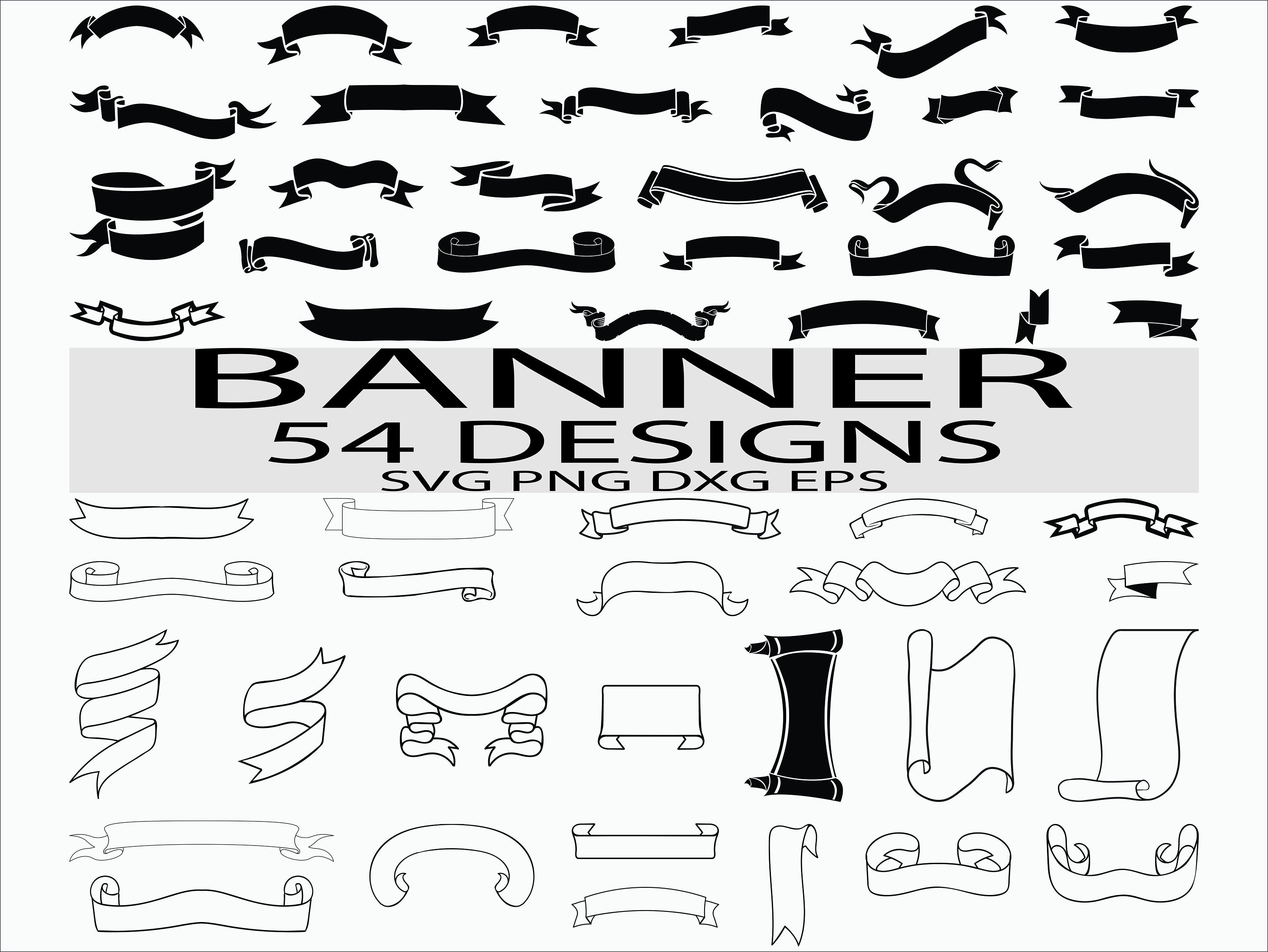 Banner Svg/ Ribbon Banner Svg/ Label Svg/ Scroll Svg/ Flag - Etsy Singapore