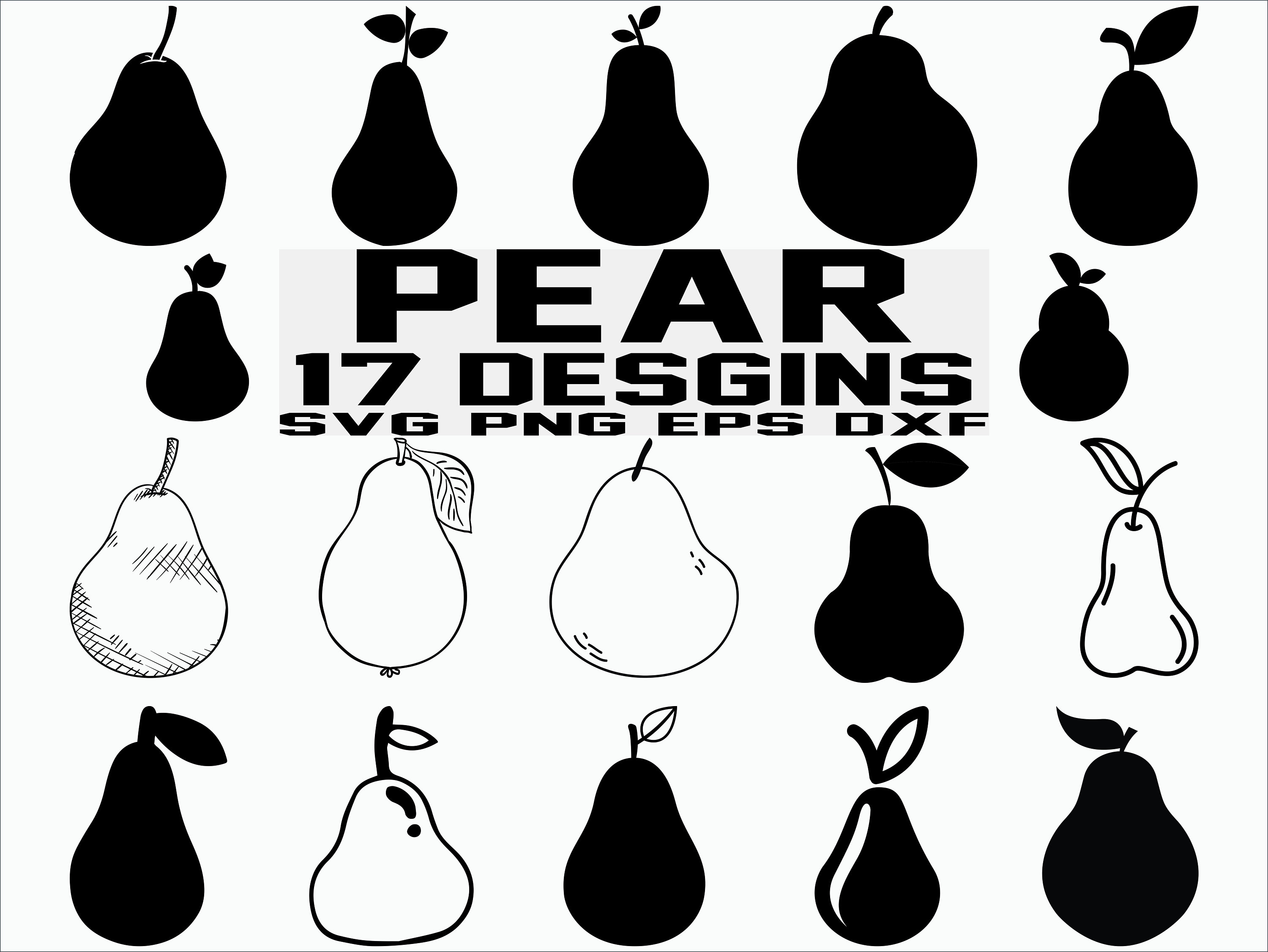Pear SVG / Fruit svg / clipart / cricut/ dxf / png / image / | Etsy