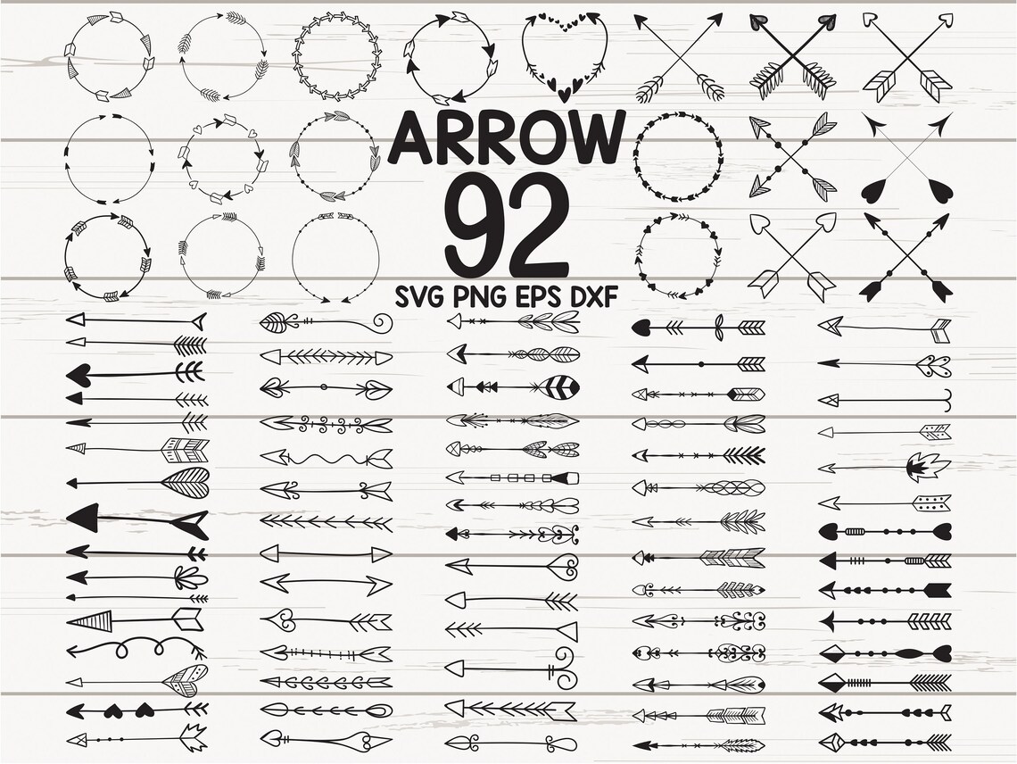 Arrows Svg File/ Arrow Circle Svg/ Arrow Frame Svg/ Arrow - Etsy