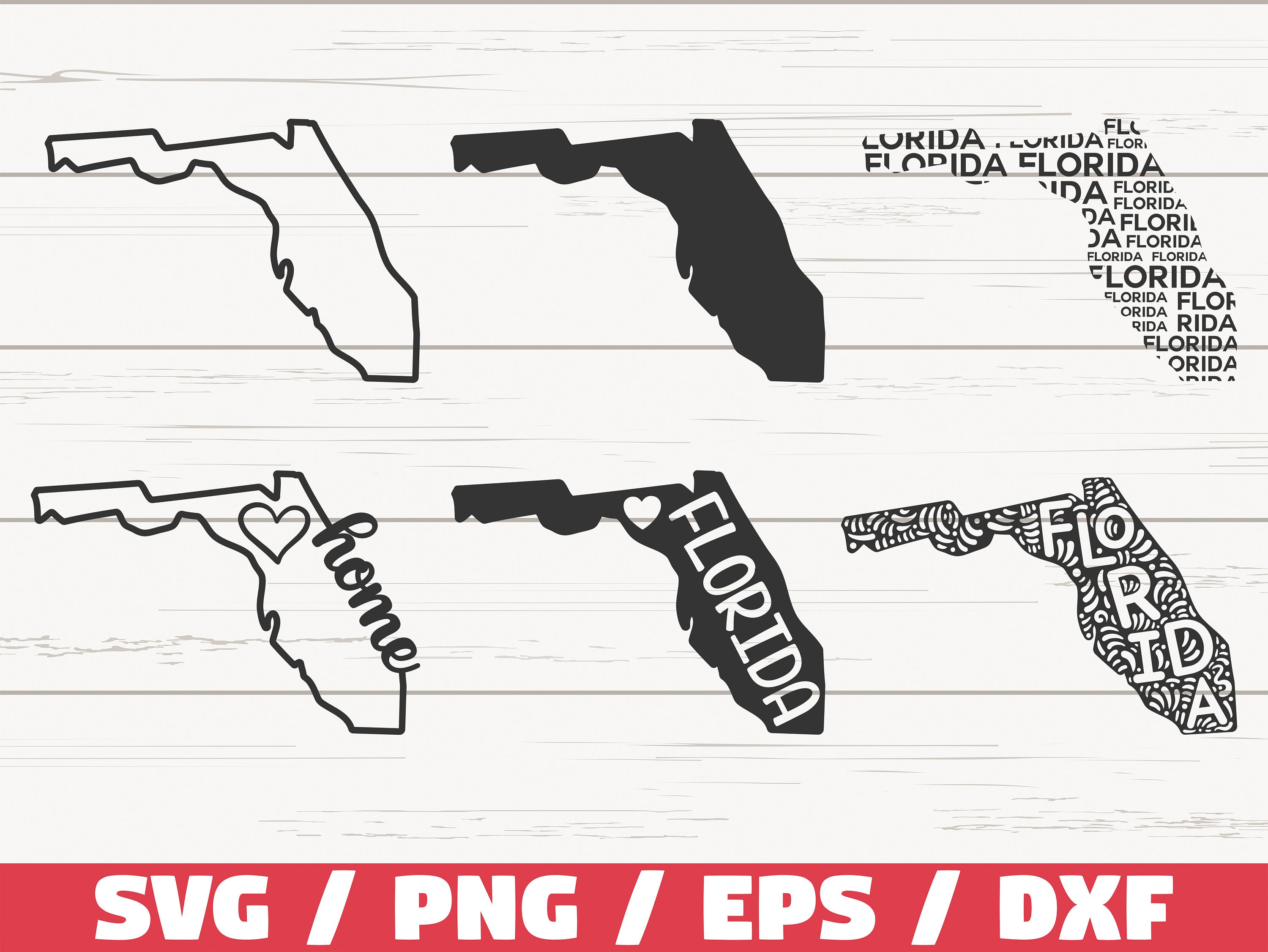 Florida State SVG / Cut File / Cricut / Clip art / Commercial | Etsy