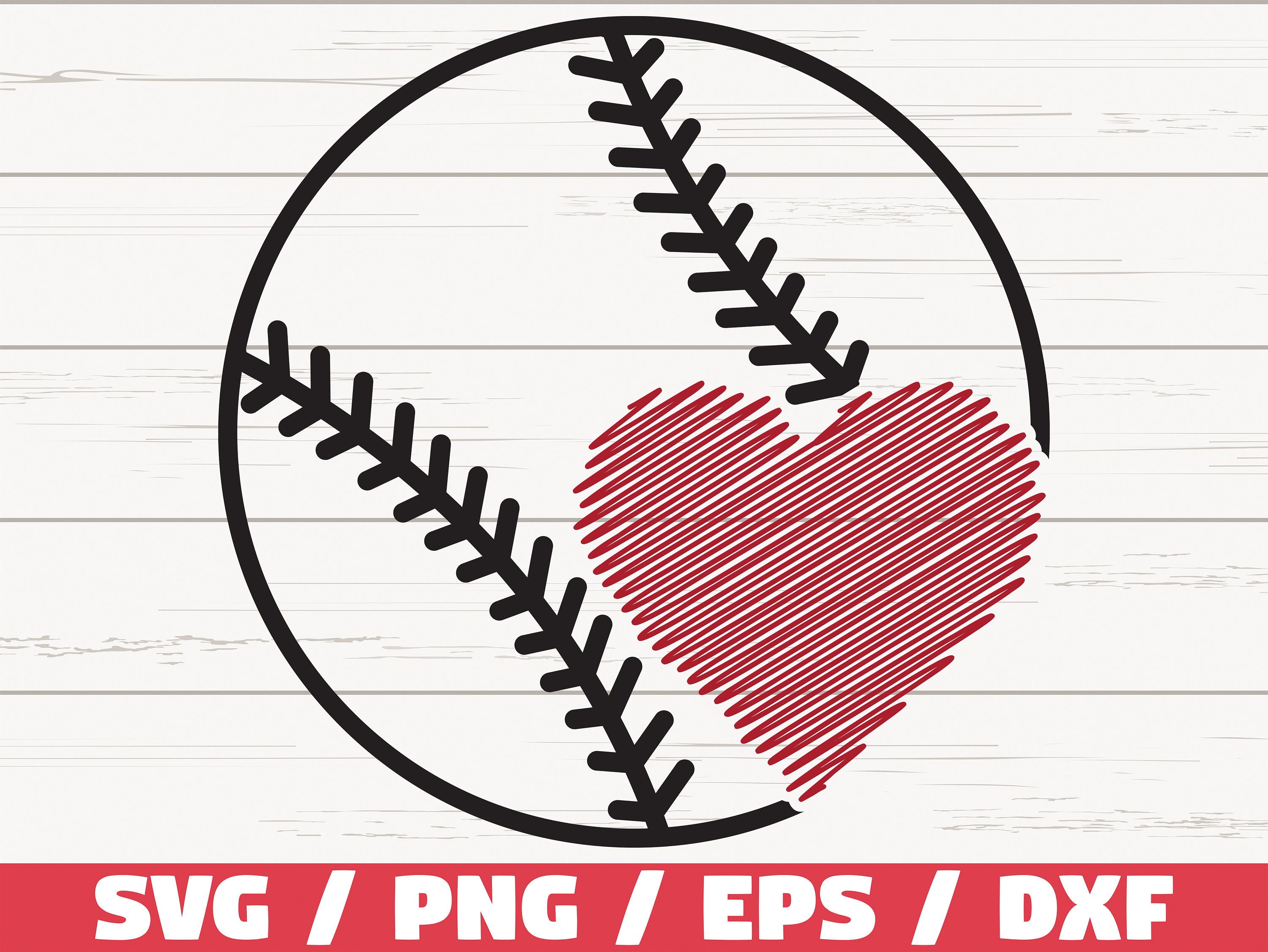 Baseball SVG / Heart SVG / Baseball Heart SVG / Cricut / Cut - Etsy