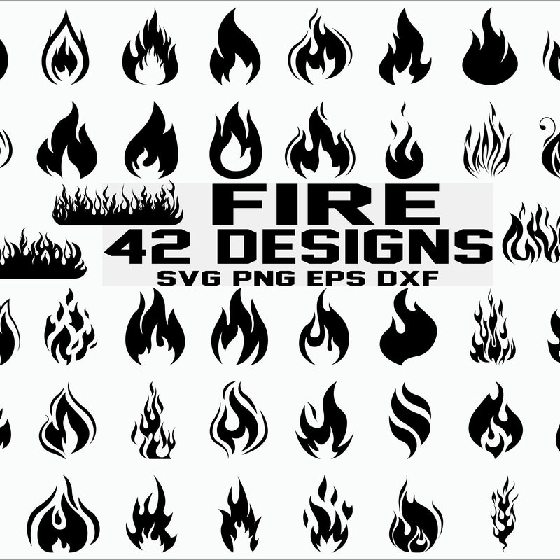 Flame Dxf - Etsy