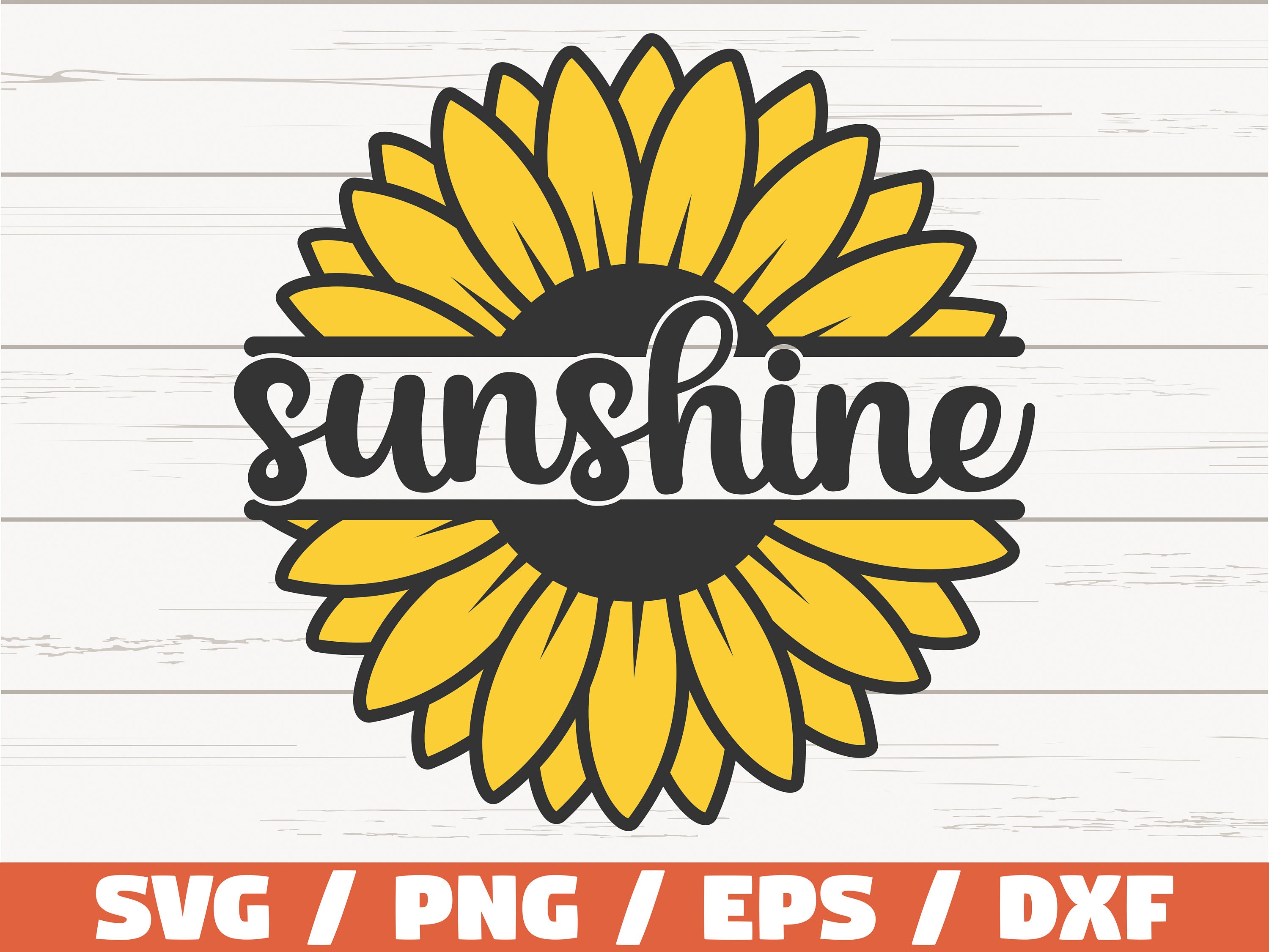 Sunshine Sunflower SVG / Cut File / Cricut / Commercial use / | Etsy