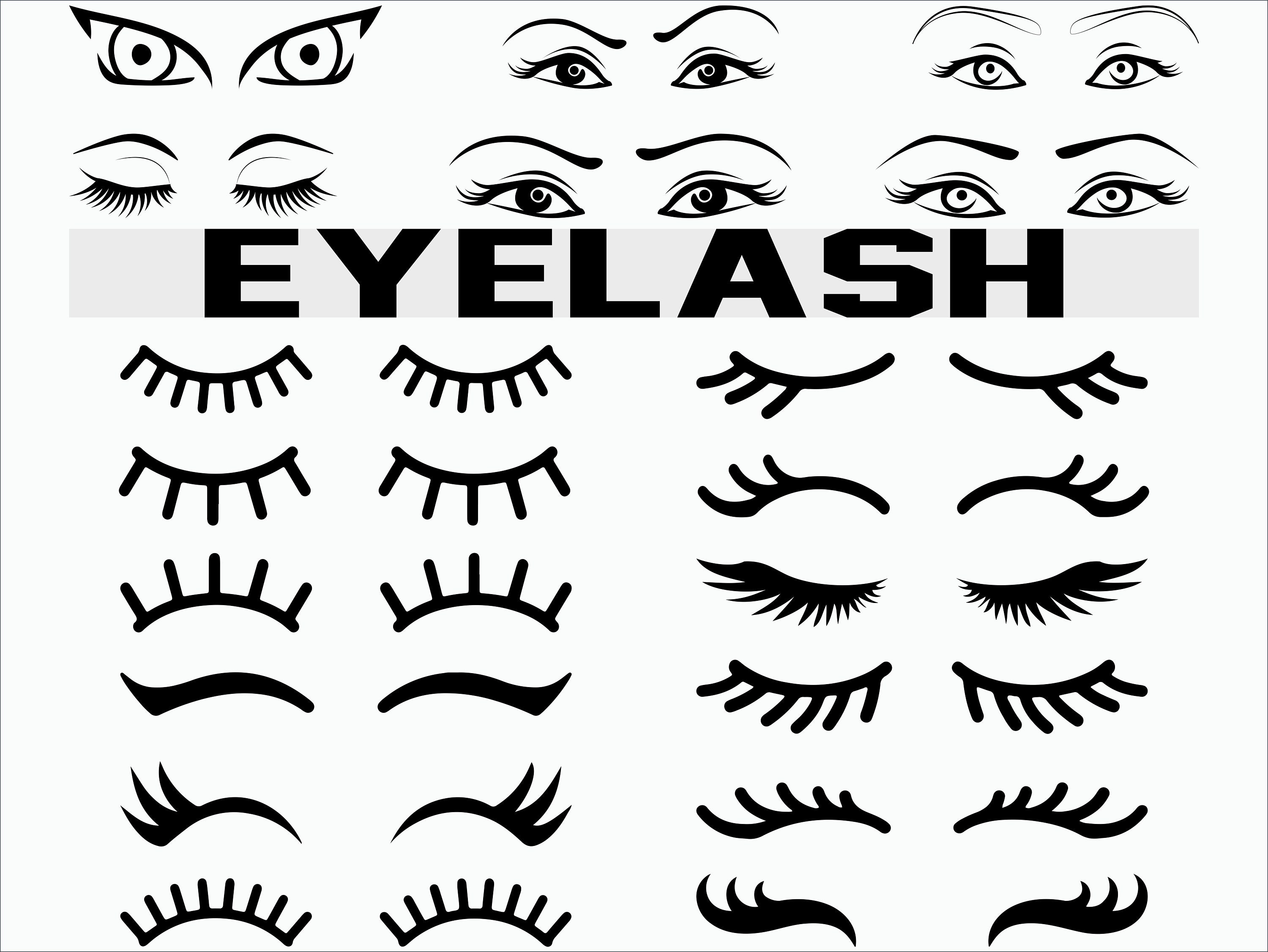 Eyelash Svg Ojo Svg Moda Svg Mujeres Ojo Svg Pestañas Etsy España