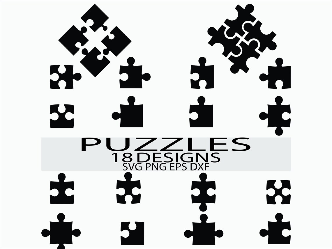 Puzzle Svg / Puzzle Piece Svg / Clipart / Dxf / Png / Image / Decal ...