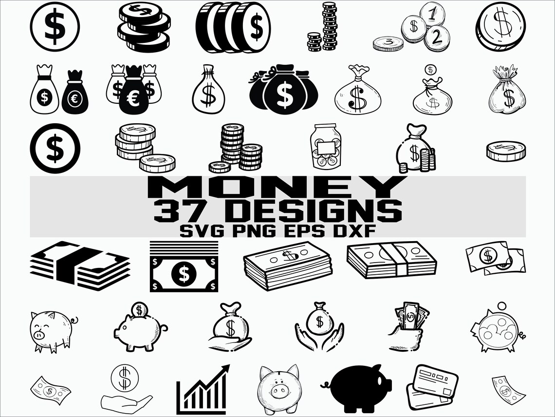 Money Svg / Money Icon Svg / Coin Svg / Dollar Svg / Dollar Sign Svg ...