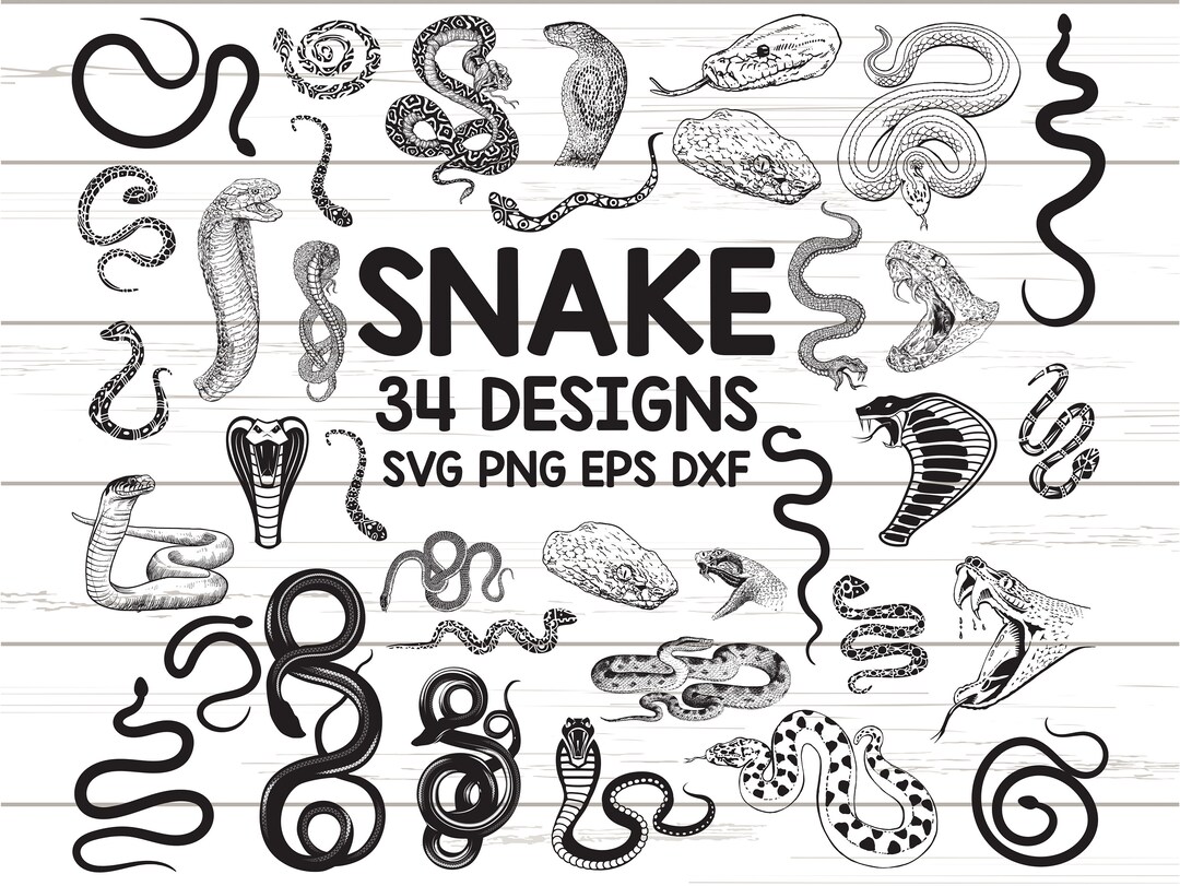 Snake SVG / Snake Head SVG / Cobra SVG / Cut Files / Silhouette ...