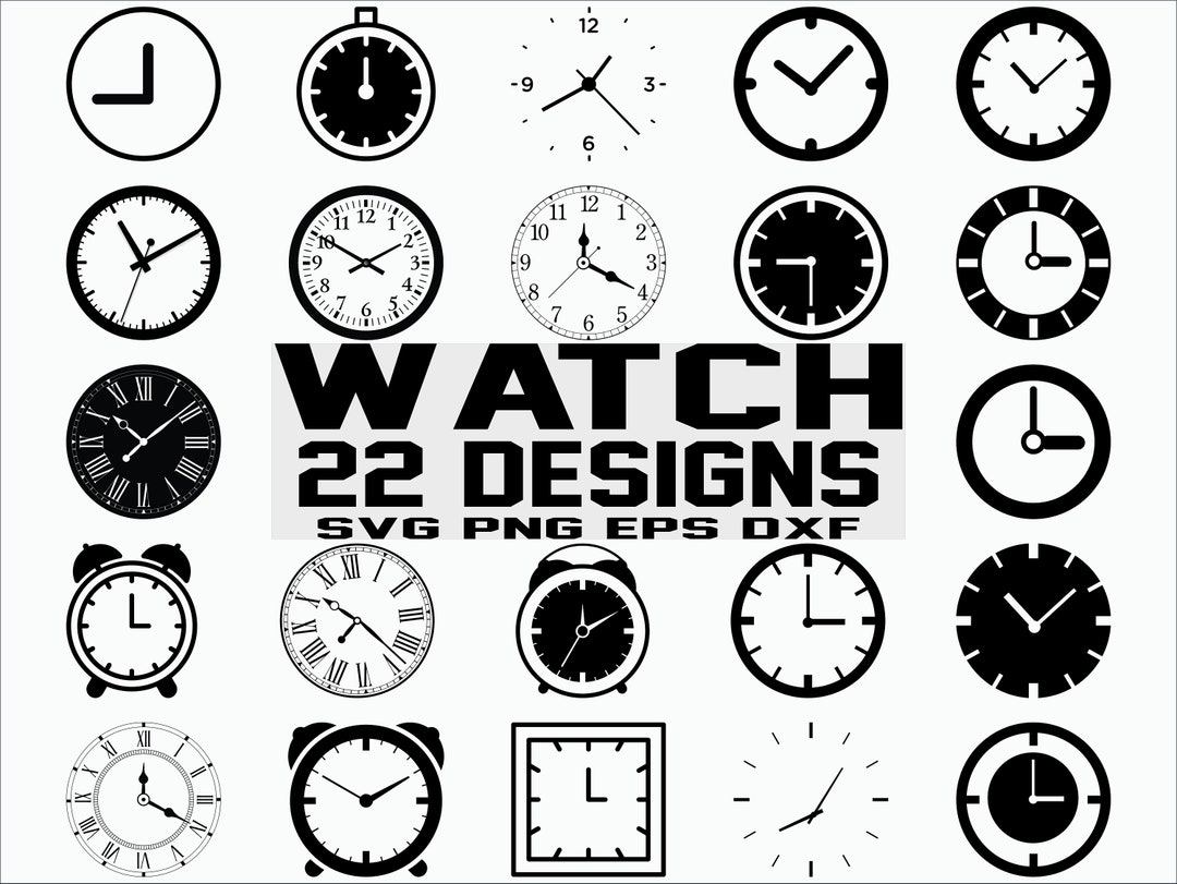 Clock SVG/ Watch SVG/ Time Svg/ Wall Clock Svg/ Clipart/ Cut Files ...