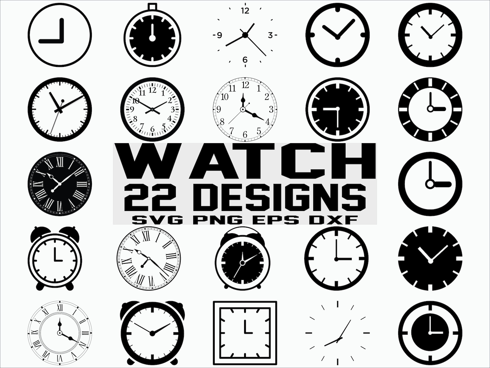 Clock SVG/ Watch SVG/ Time Svg/ Wall Clock Svg/ Clipart/ Cut Files ...