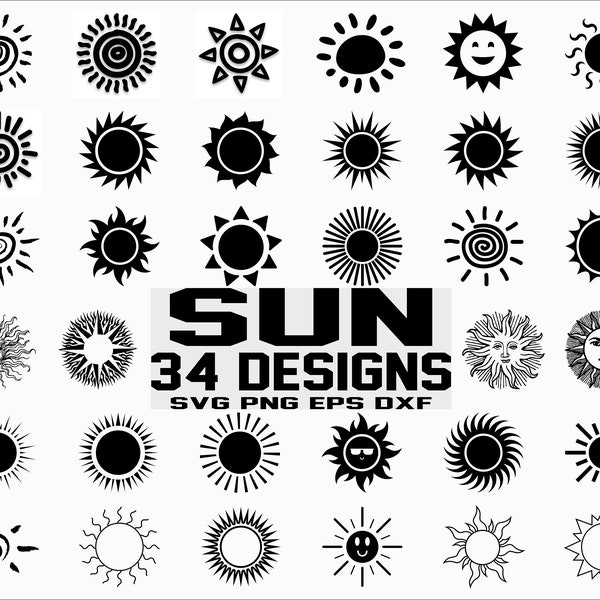 Sun Svg - Etsy