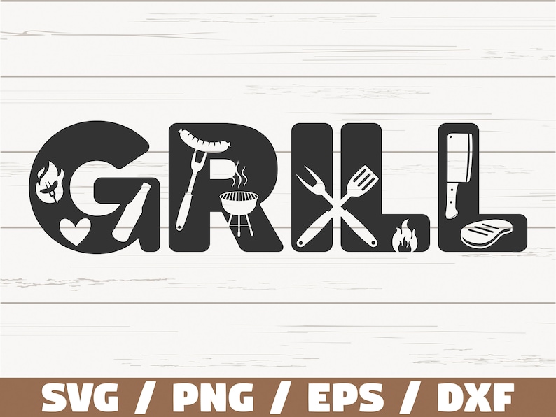 Grill SVG / Cut File / Cricut / Commercial Use / Instant Download ...