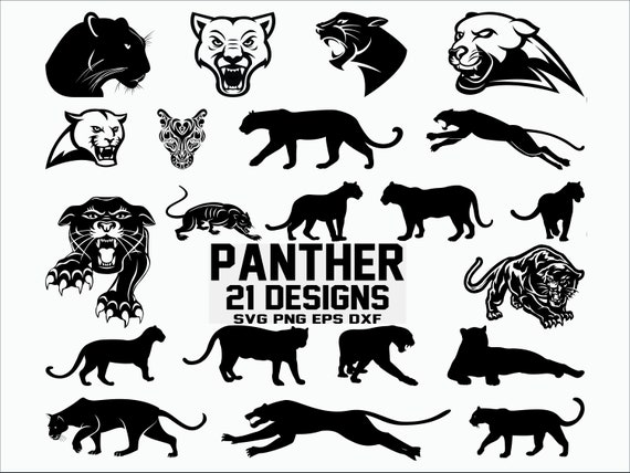 Embellishments Clip Art & Image Files Panther SVG Silhouette love svg ...