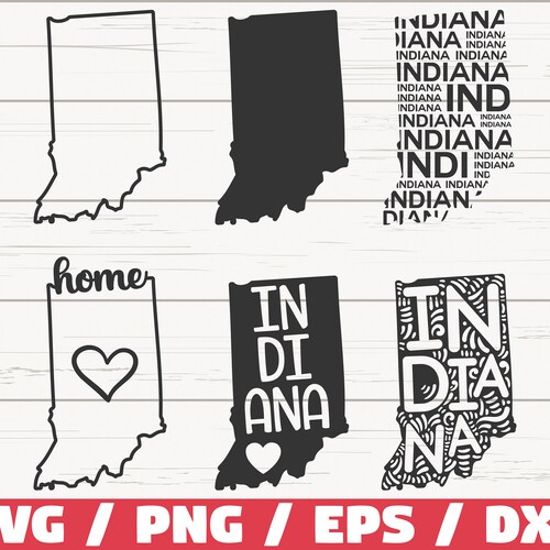 Indiana State SVG / Cut File / Cricut / Clip Art / Commercial - Etsy