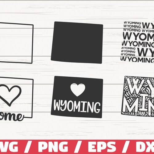 Wyoming State SVG / Cut File / Cricut / Clip Art / Commercial - Etsy