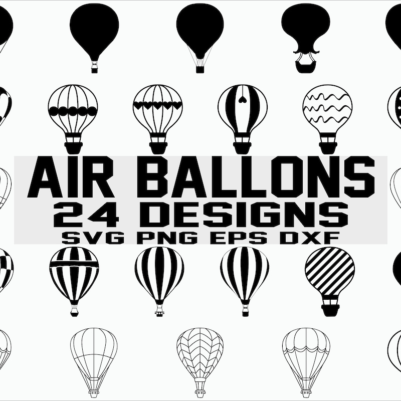 Balloons Svg - Etsy