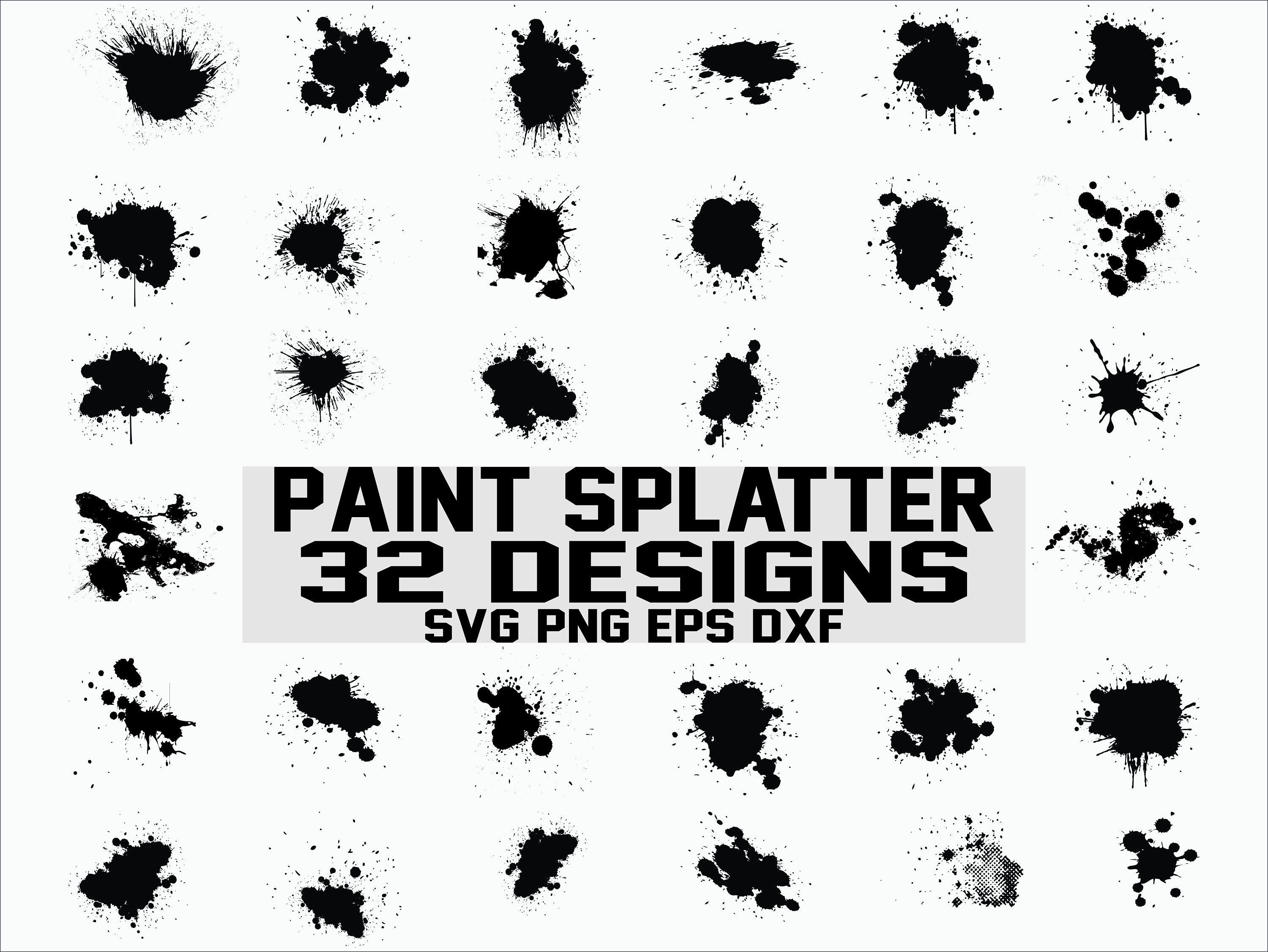 Black Paint Splatter Clip Art