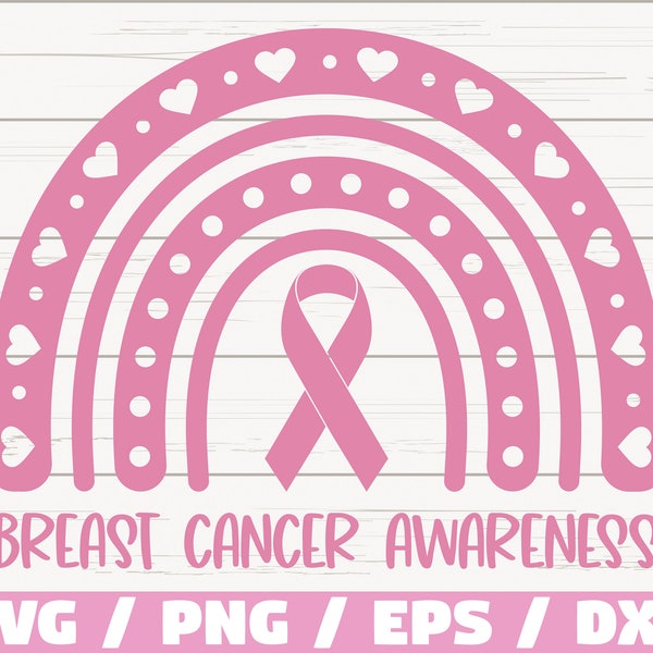 Rainbow Cancer Ribbon Svg - Etsy