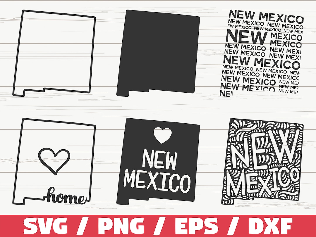 New Mexico State SVG / Cut File / Cricut / Clip Art / Commercial Use ...
