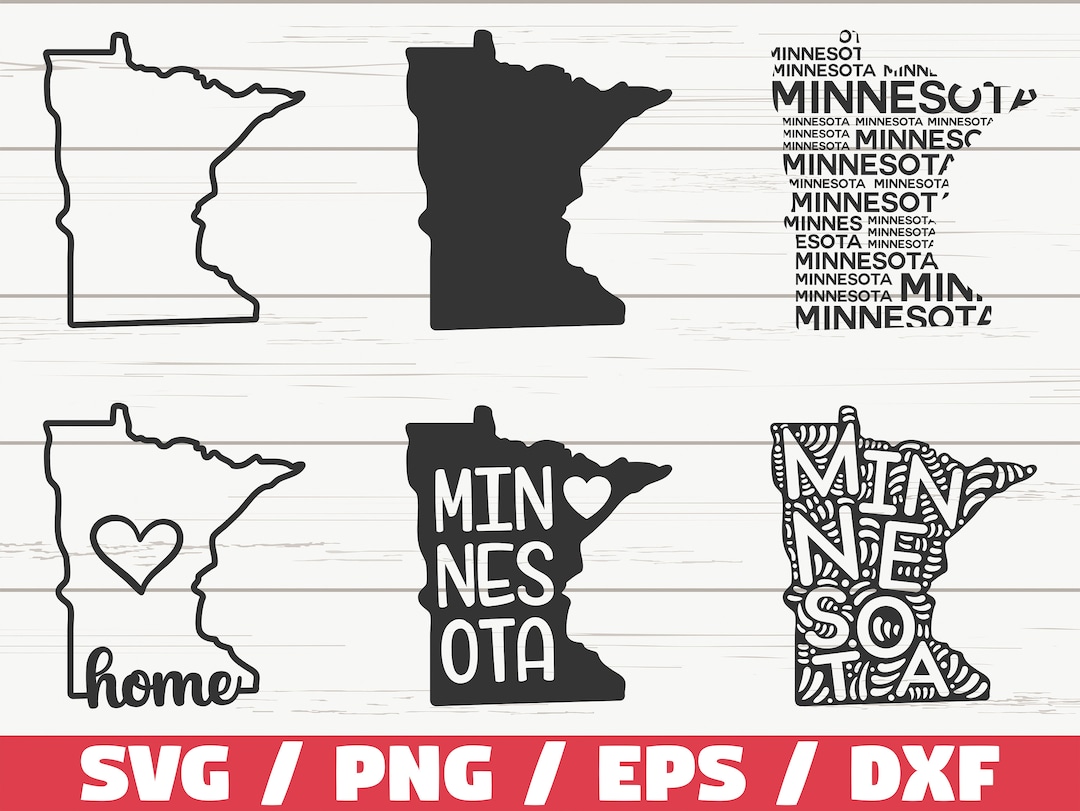 Minnesota State SVG / Cut File / Cricut / Clip Art / Commercial Use ...