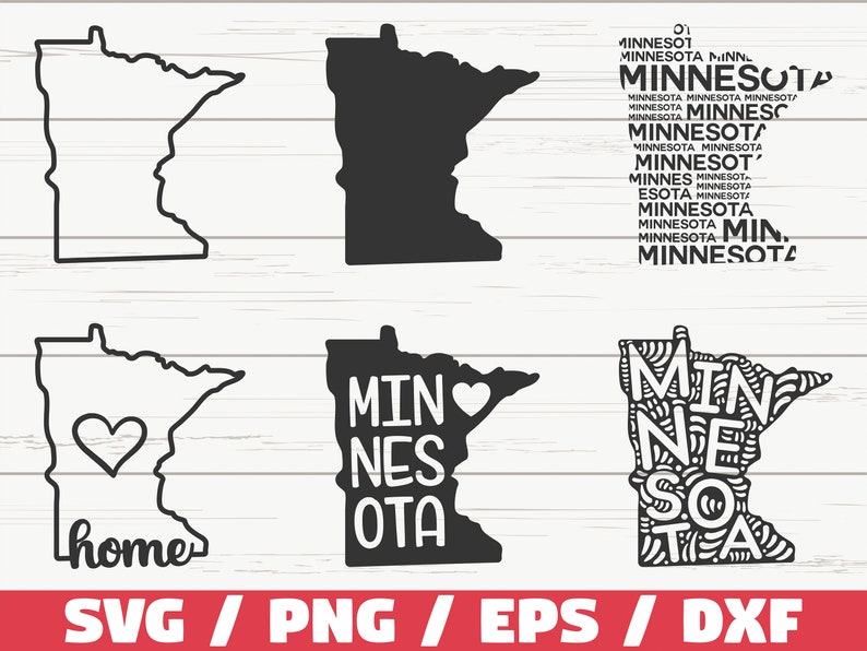 Minnesota State SVG / Cut File / Cricut / Clip Art / - Etsy
