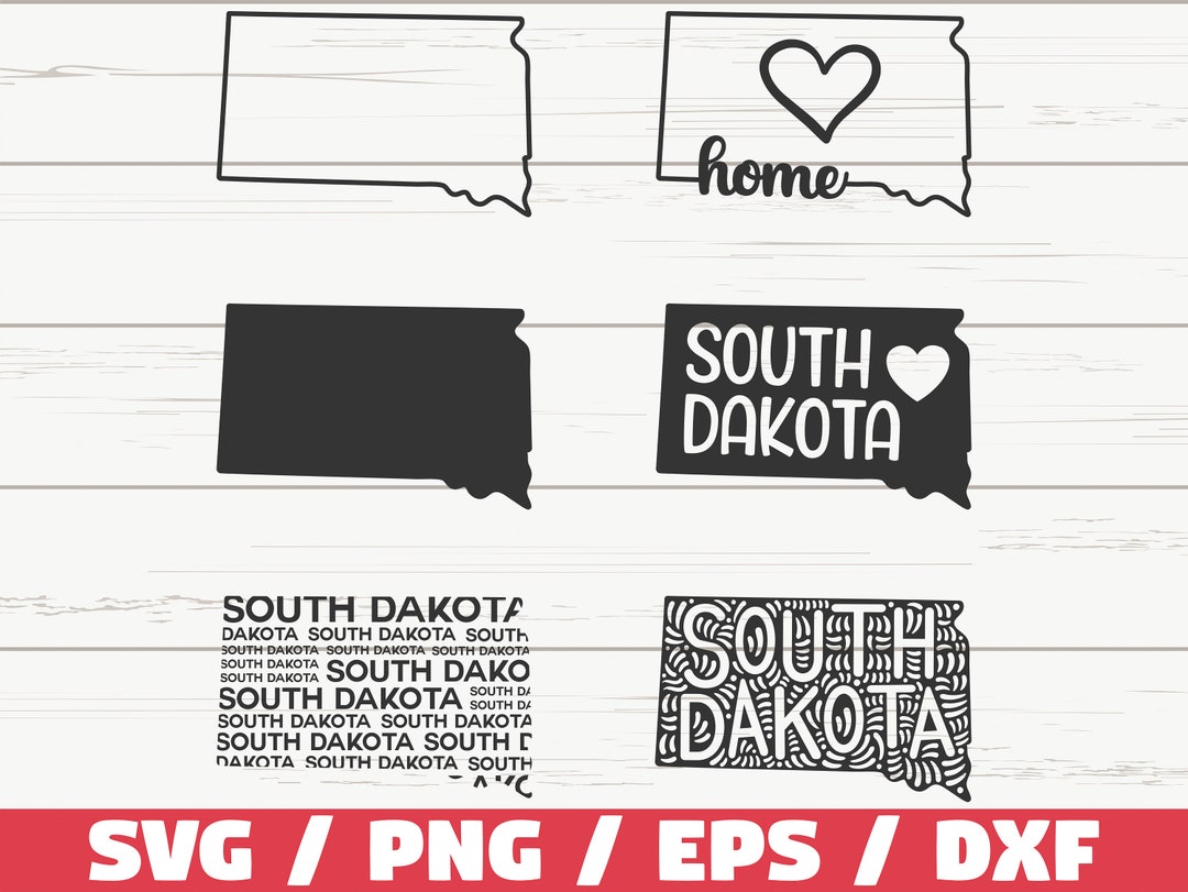 South Dakota State SVG / Cut File / Cricut / Clip Art / Commercial Use ...