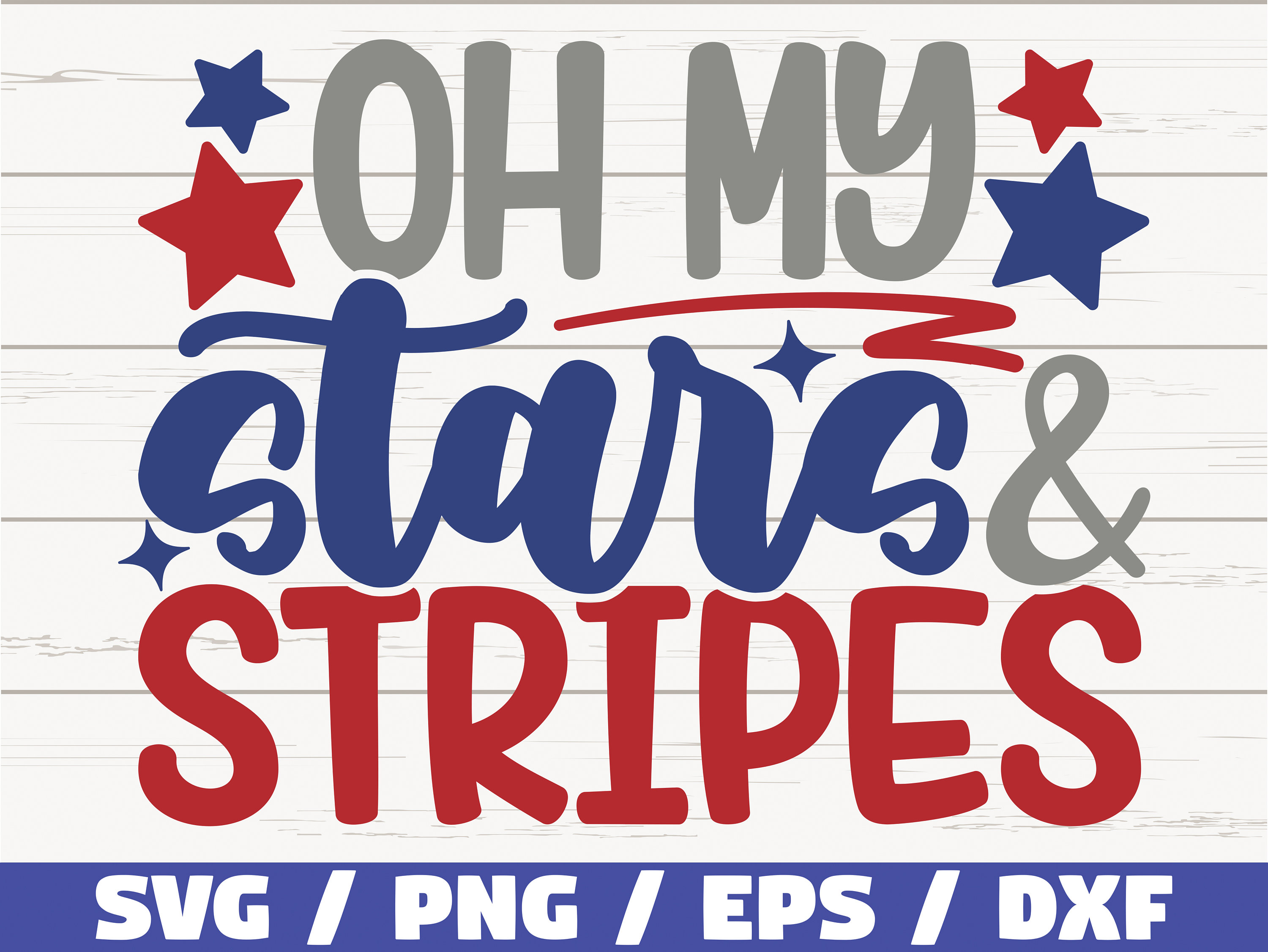 Oh My Stars And Stripes SVG / Cut File / Clip art / Commercial | Etsy