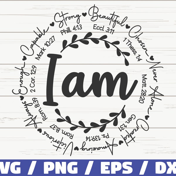 I Am Svg - Etsy
