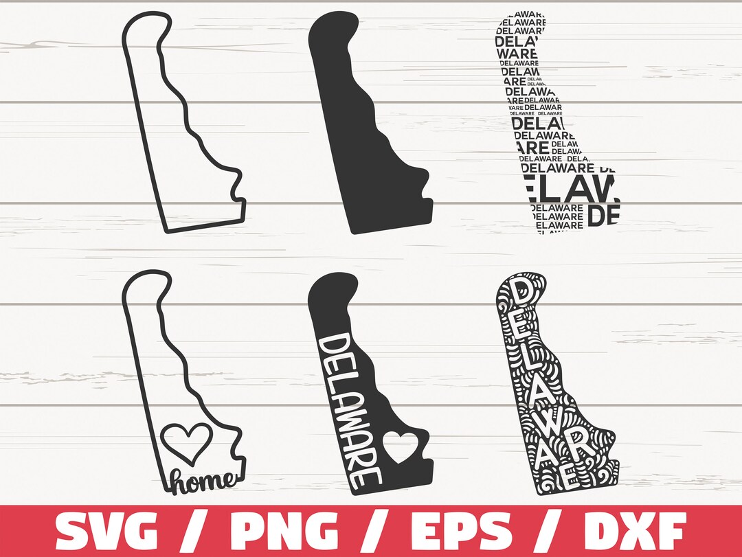 Delaware State SVG / Cut File / Cricut / Clip Art / Commercial Use ...