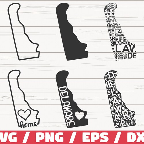 Delaware State SVG / Cut File / Cricut / Clip Art / Commercial - Etsy